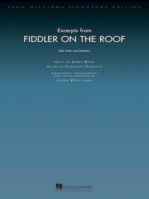 Fiddler on the Roof, Excerpts from (John Williams Violin Solo with Full ...